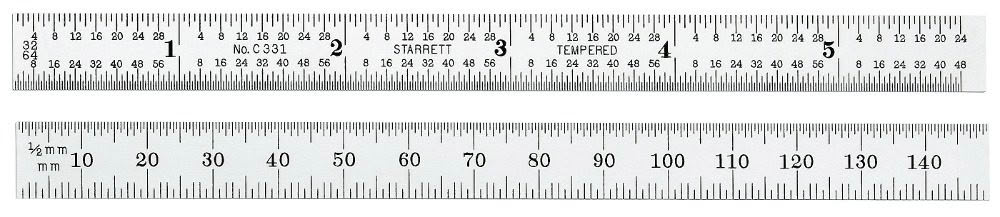 C331-300 Steel Rule - Starrett NZ