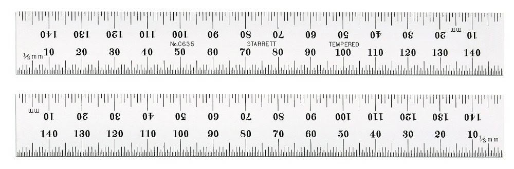 C635-500 Steel Rule - Starrett NZ